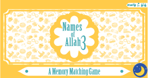 Names Of Allah Memory Matching Game - Cards | Crescent Moon Store