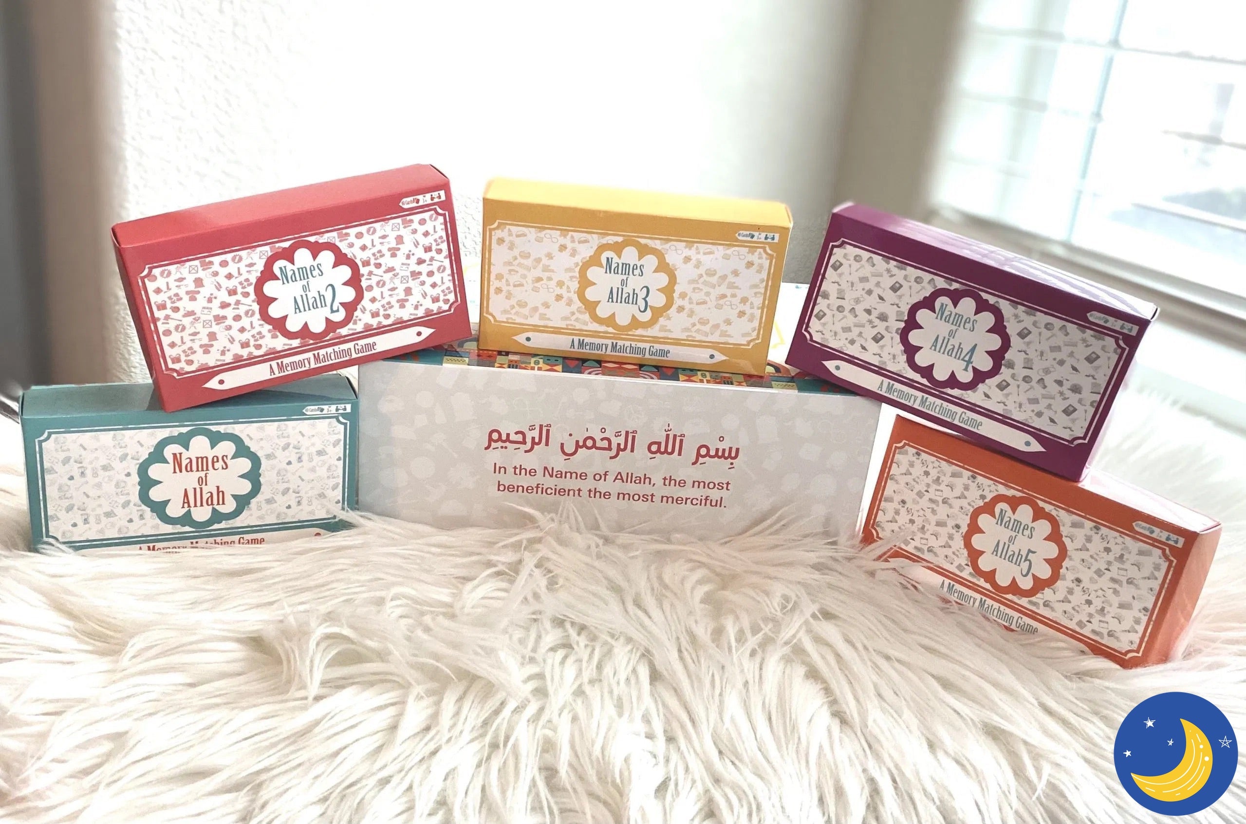Names Of Allah Memory Matching Game - Cards | Crescent Moon Store